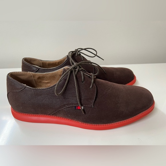 Phat Farm | Shoes | Mens Brown Dress Shoes Soho Size Orange Sole Phat ...
